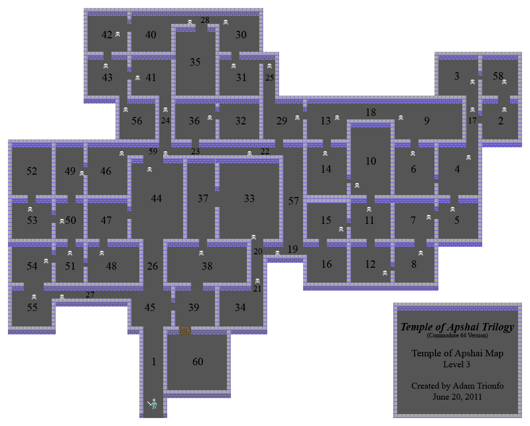 Temple of Apshai Trilogy Maps - Atari 8-Bit Computers - AtariAge Forums